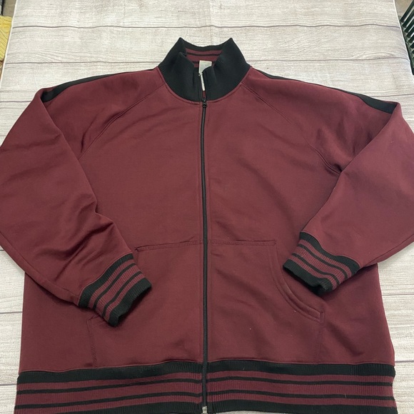 Old Navy | Jackets & Coats | Old Navy Full Zip Up Long Sleeve Burgundy Casual Bomber Jacket Mens ...